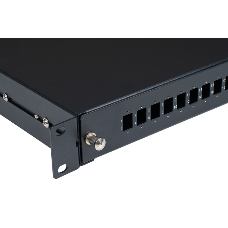 Fiber patchpanel 24 port kit (12x LC adaptor, 24 pigtails)